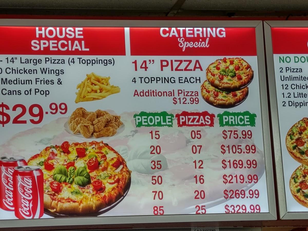 Menu at Canadian Pizza Unlimited & Donair pizzeria, Calgary, Old Banff ...