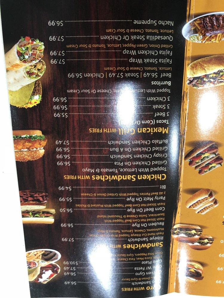 Menu at Fat Sam's Philly Steaks restaurant, Hammond