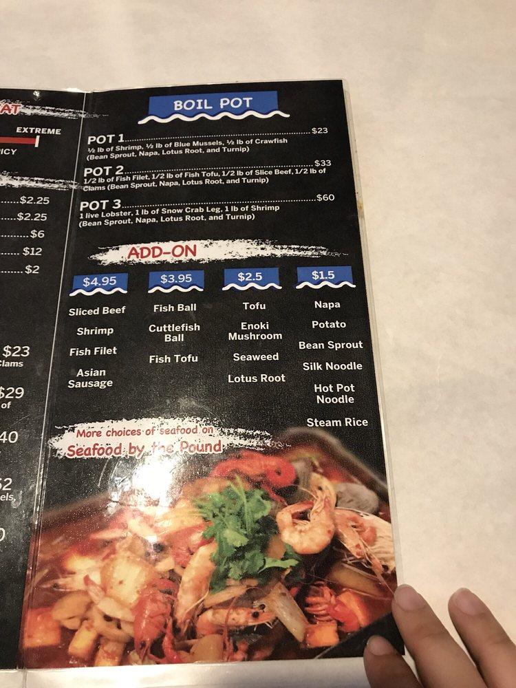 Menu at Seafood Shake pub & bar, Cleveland Heights