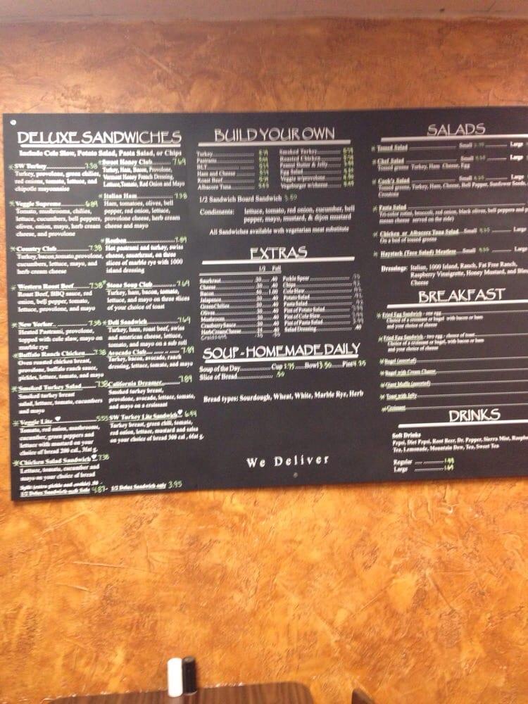 Menu at Stone Soup Cafe, Burleson