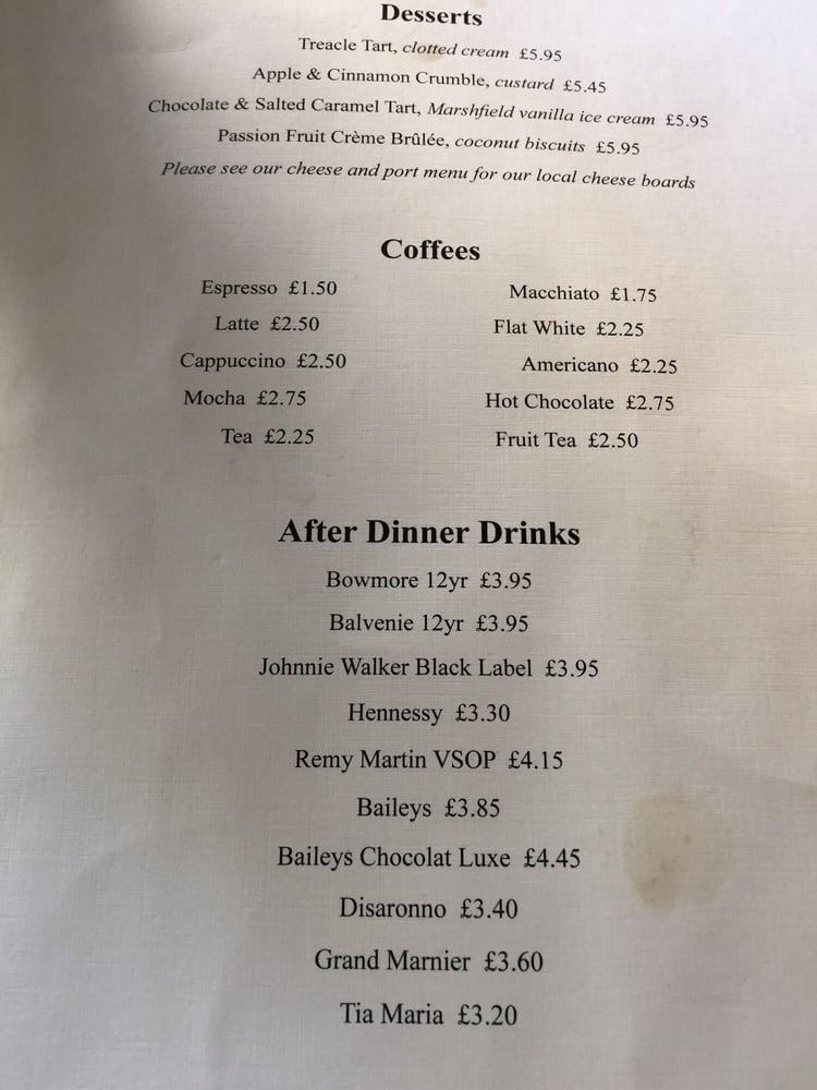 Menu at The Crystal Palace, Bath pub & bar, Bath