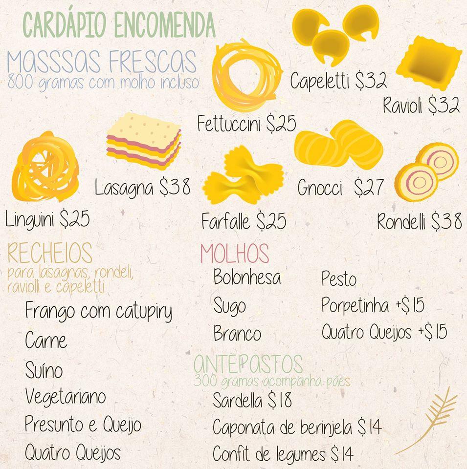 Menu at GRANO restaurant, Campos do Jordão