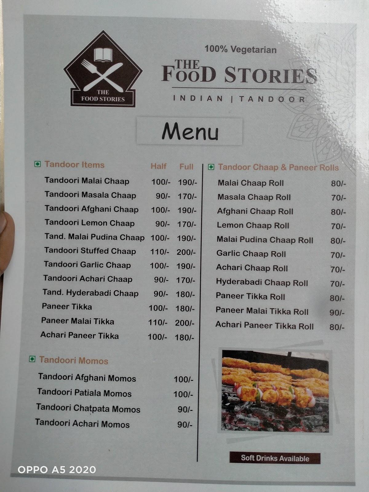 Menu at The food stories, Khair