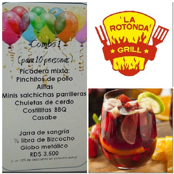 Carta del restaurante La Rotonda Grill, Santo Domingo