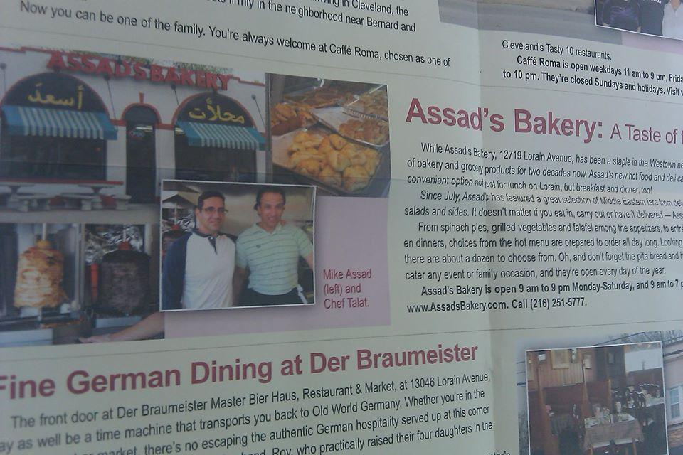 Carta del restaurante Assad's Mediterranean Cuisine, Cleveland