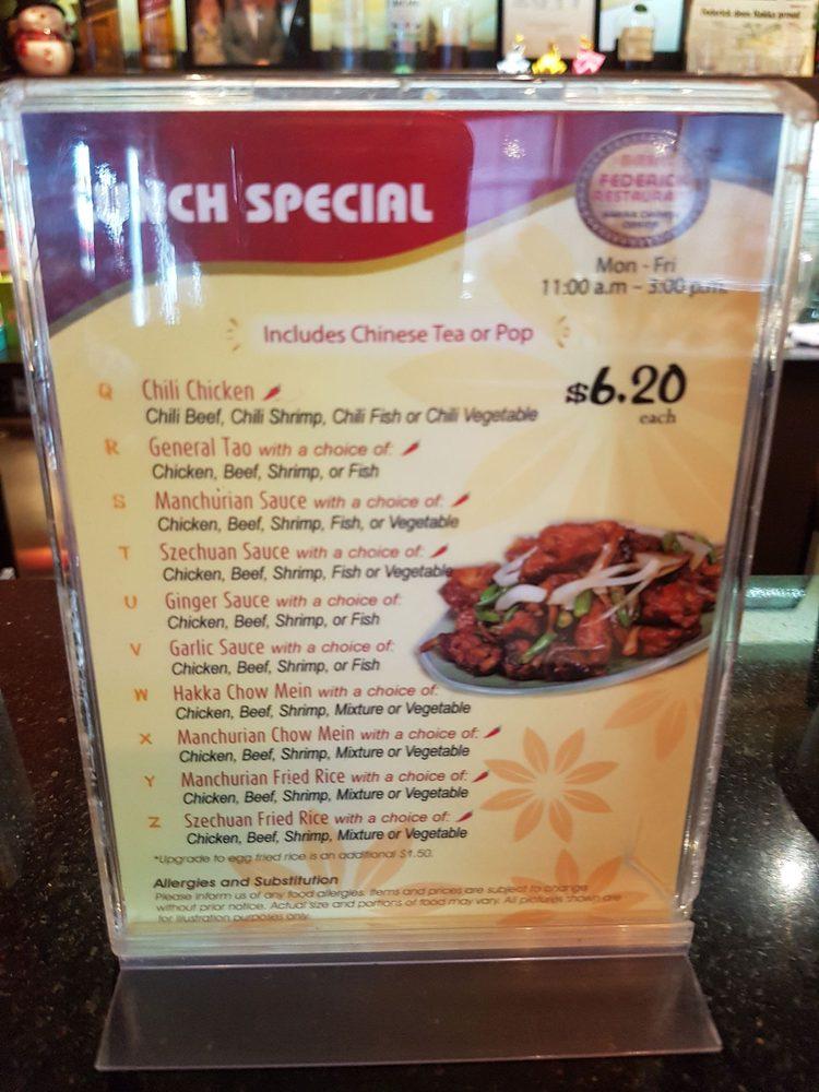 Menu at Federick Restaurant, Markham, 160 New Delhi Dr
