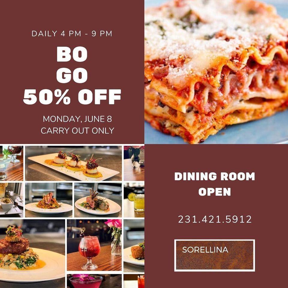 Menu at Sorellina restaurant, Traverse City, 250 E Front St Suite 110