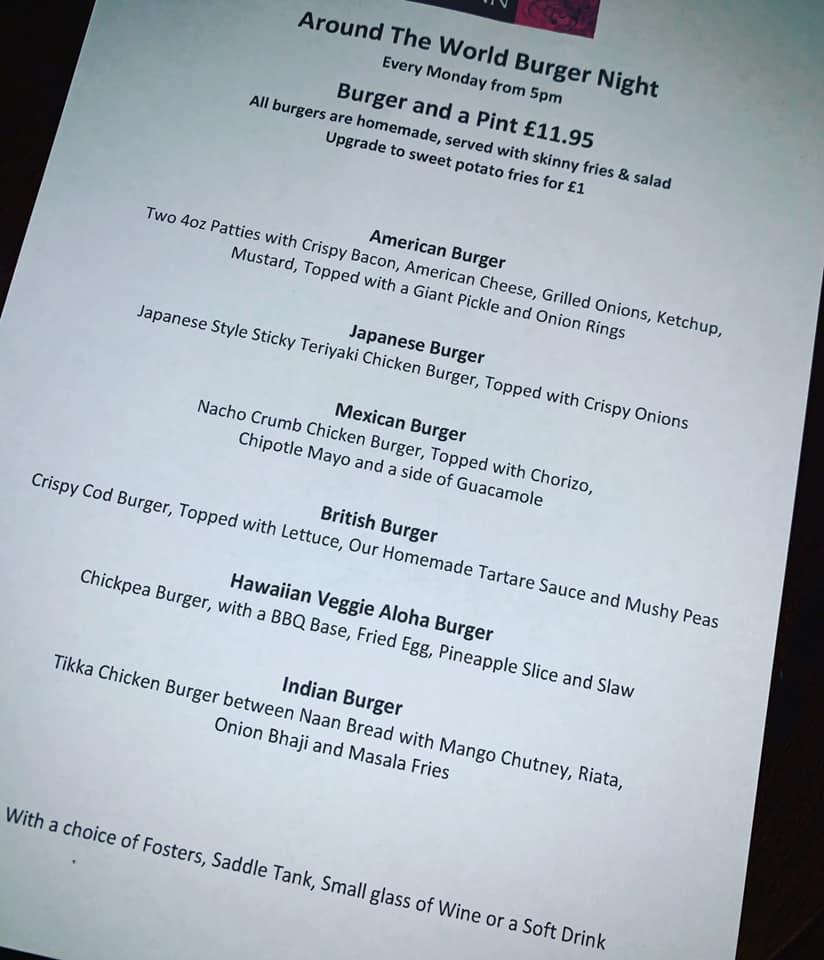Menu at The New Inn pub & bar, Dyserth