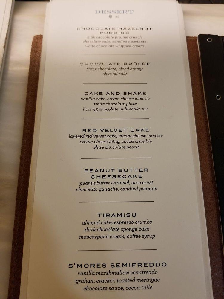 Menu at HEXX kitchen + bar, Las Vegas