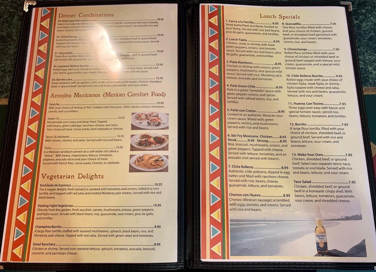 Menu at Las Delicias pub & bar, Sheridan