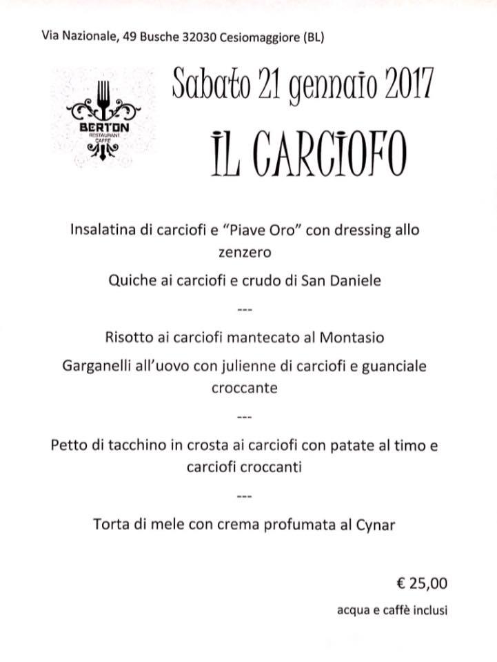 Menu da Berton Marilena SNC pub & bar, Busche