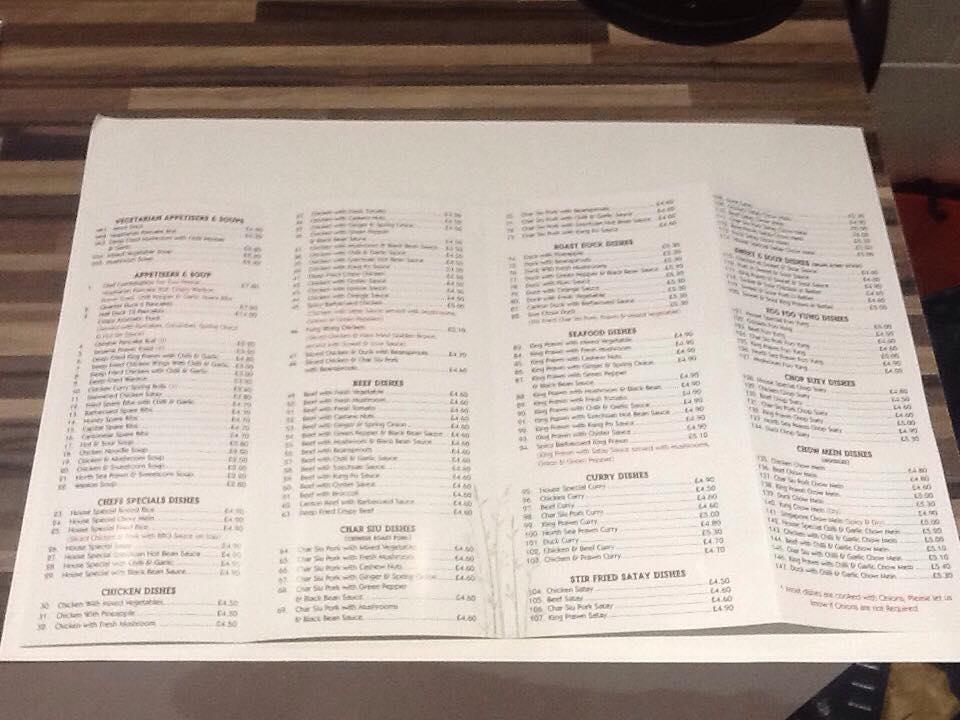 Menu at Yummy House fast food, Plymouth