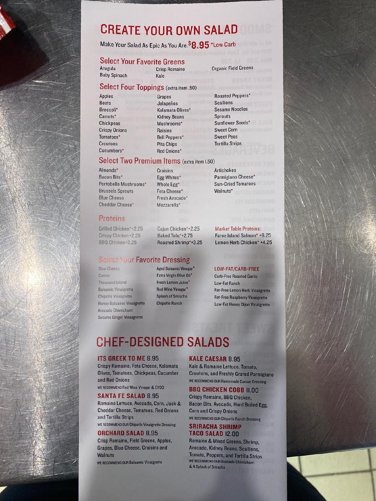 Menu at Metro pub & bar, West New York, Broadway (71st