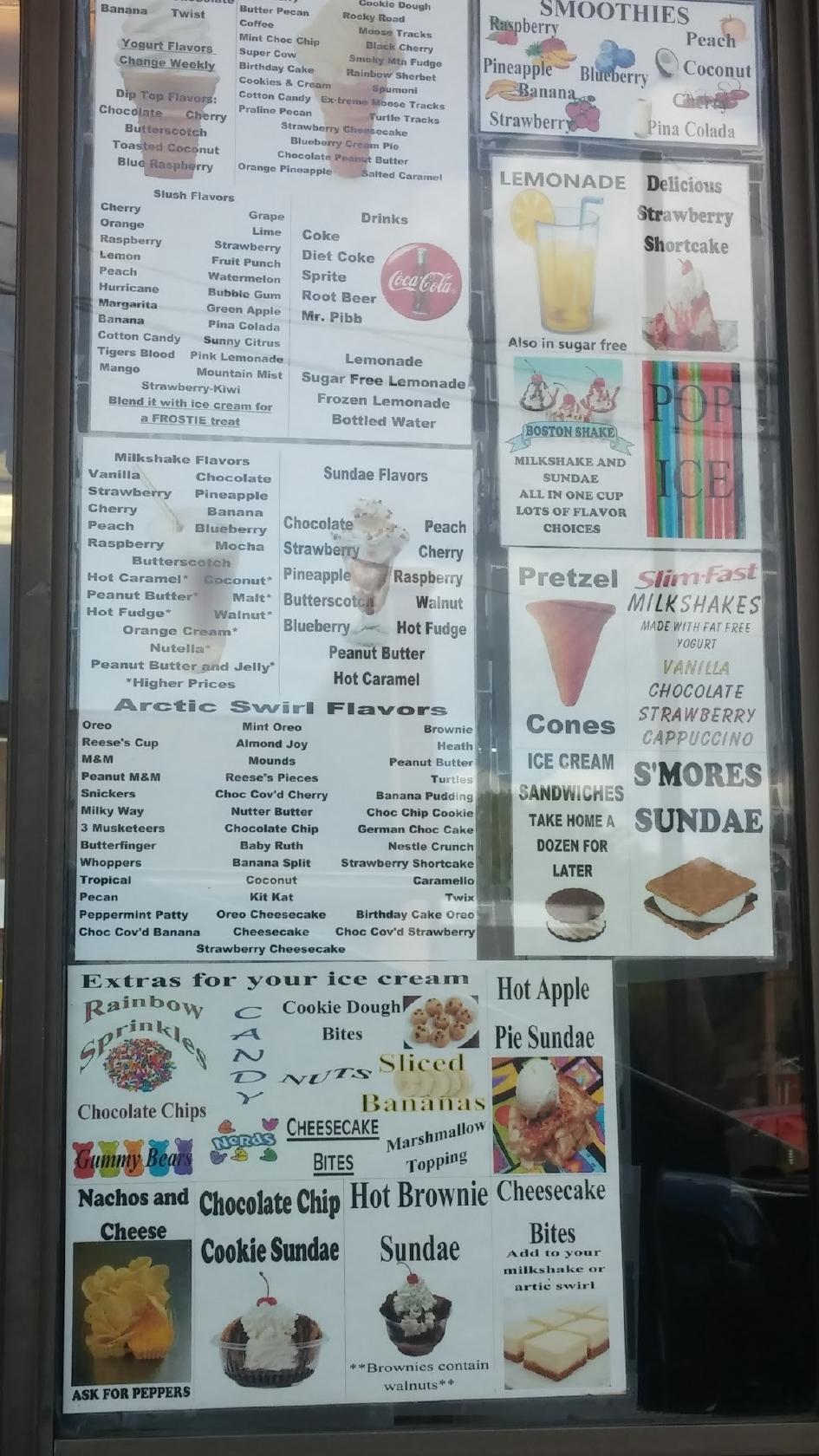 Menu at Sweet Tooth restaurant, Murphy