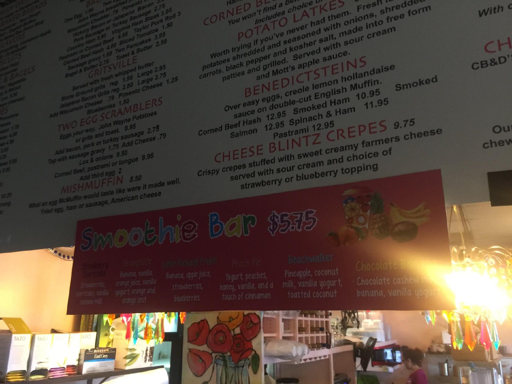 Menu at Charleston Bakery & Delicatessen, Summerville, Dorchester Rd