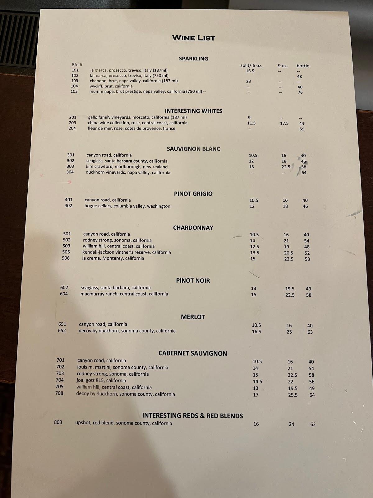 Menu at Bistro Danielle pub & bar, Hebron