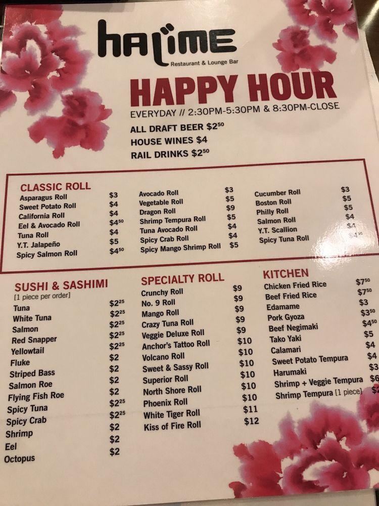 Menu at Hajime St.Cloud restaurant, St. Cloud