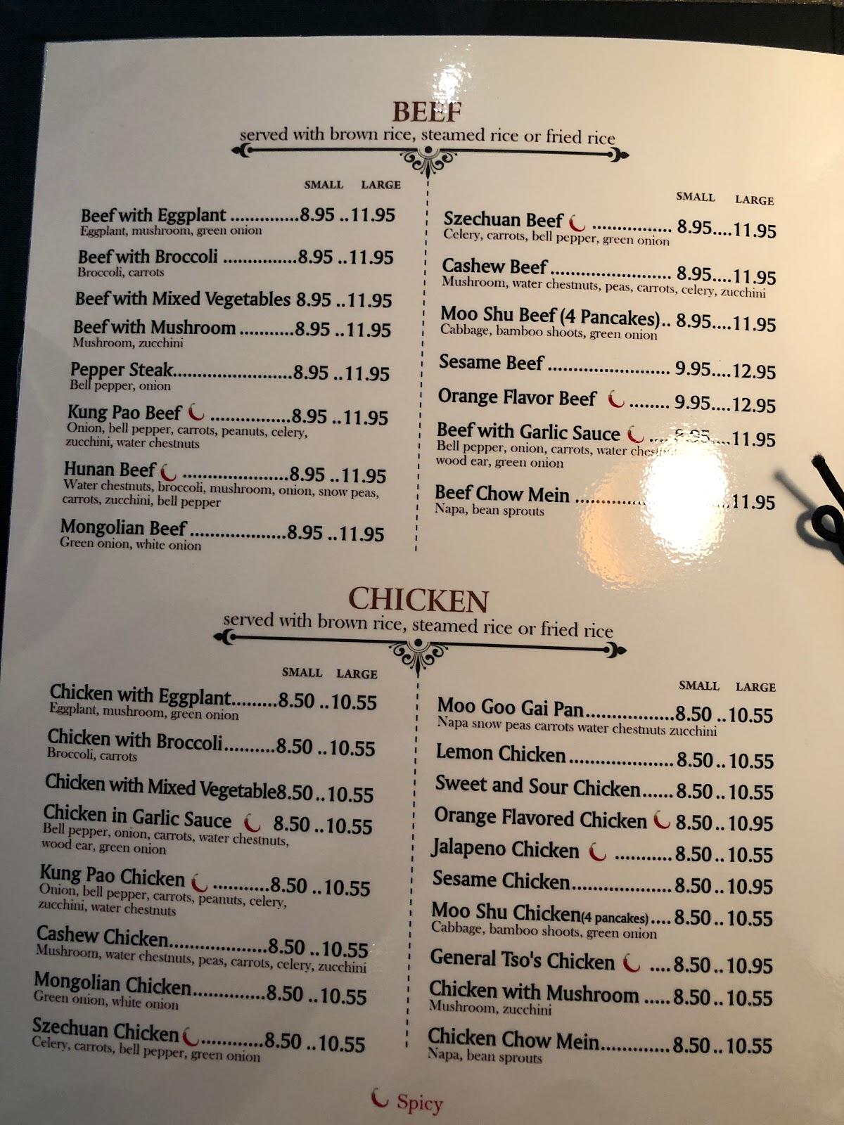 Menu at Empress of China Valley Ranch restaurant, Irving, N MacArthur Blvd