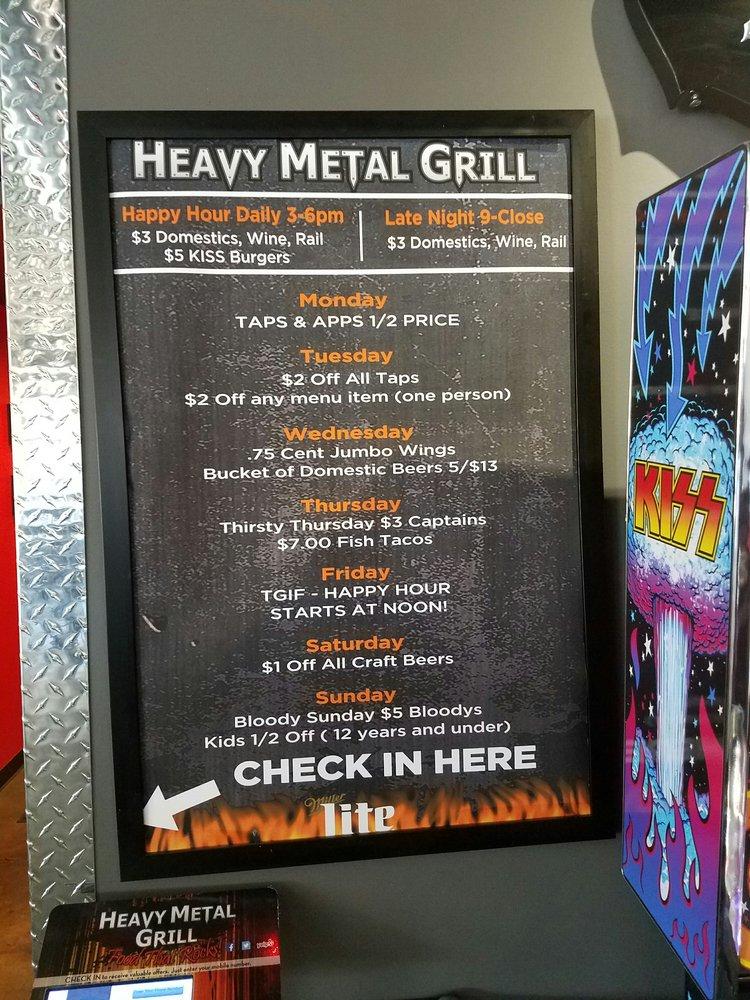 Menu at Heavy Metal Grill pub & bar, Lakeville, Holyoke Ave