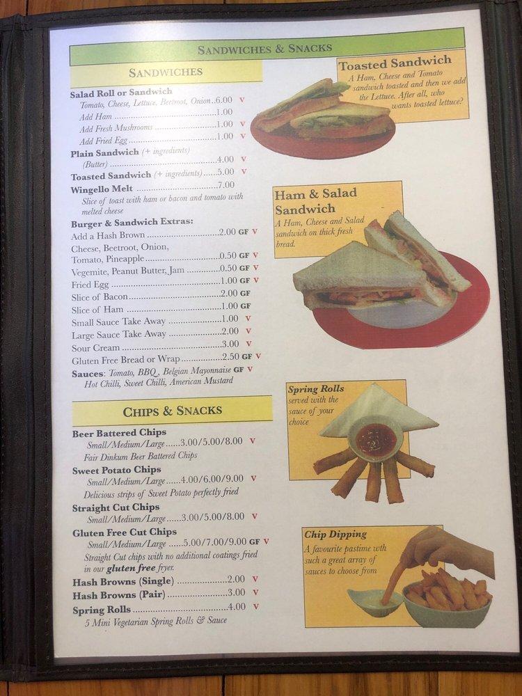Menu at Wingello Village Store cafe, Wingello