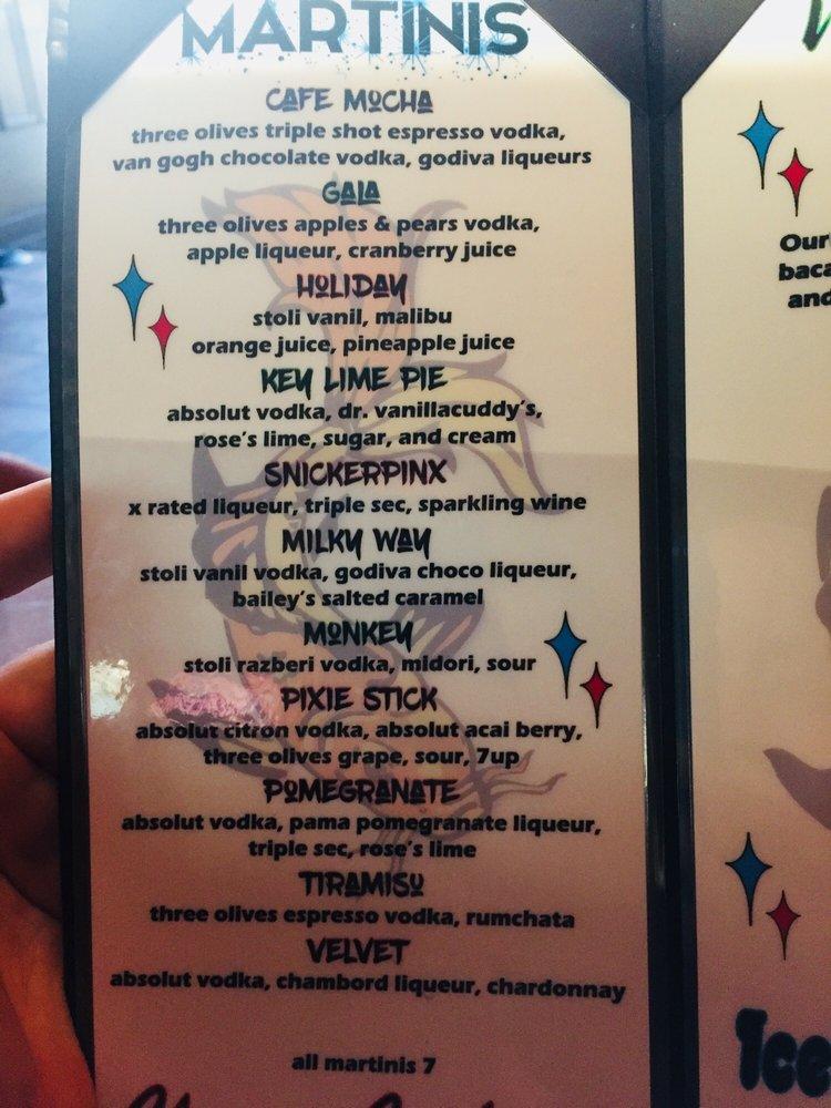 Menu at Atomic Koi Cocktail Lounge pub & bar, Fitchburg