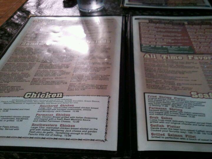 Menu at K-2 Steak House steakhouse, Bay City