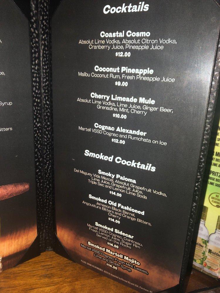 Menu at Mona Lounge and Cigar Bar, Short Pump