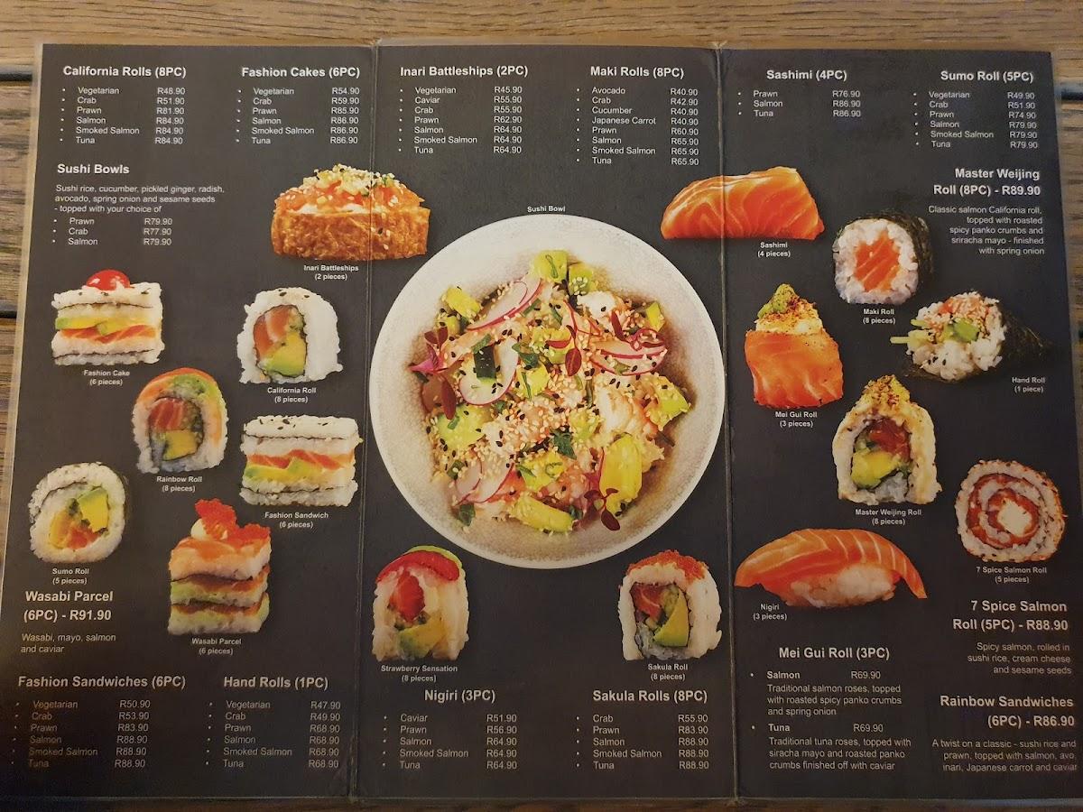 Menu at Parrots restaurant, Centurion, Shop 136
