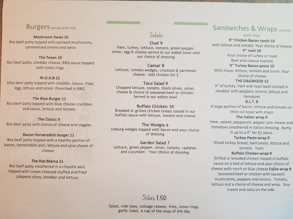 Menu at Jamie Lynn's Kitchen restaurant, Bath