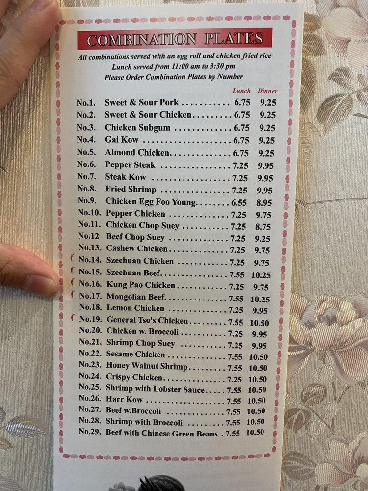 Menu at Wing Lee Chinese Restaurant, Sterling Heights