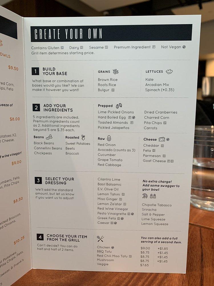 Menu at Roots Natural Kitchen restaurant, State College