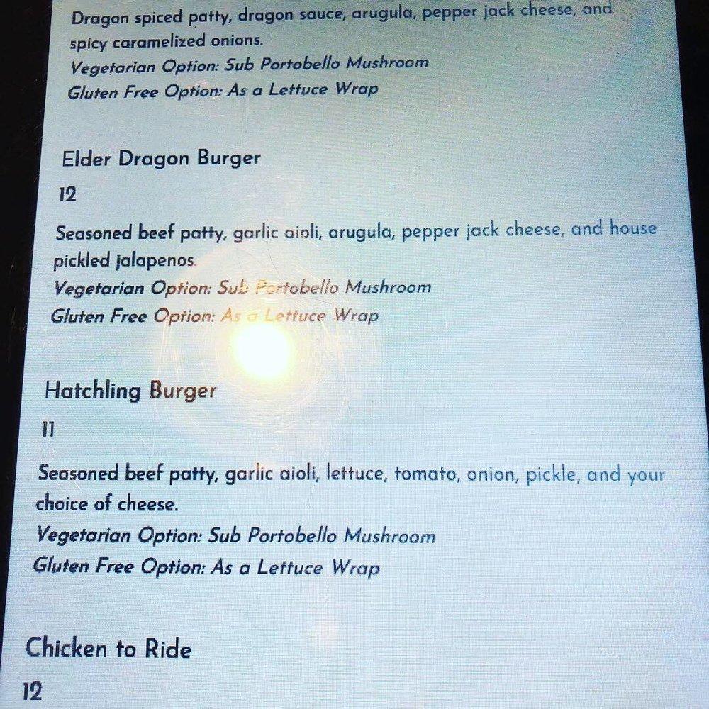 Menu at Crossroads Tabletop Tavern pub & bar, Manassas
