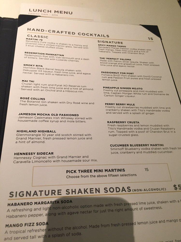 Menu at Perry's Steakhouse & Grille, Birmingham