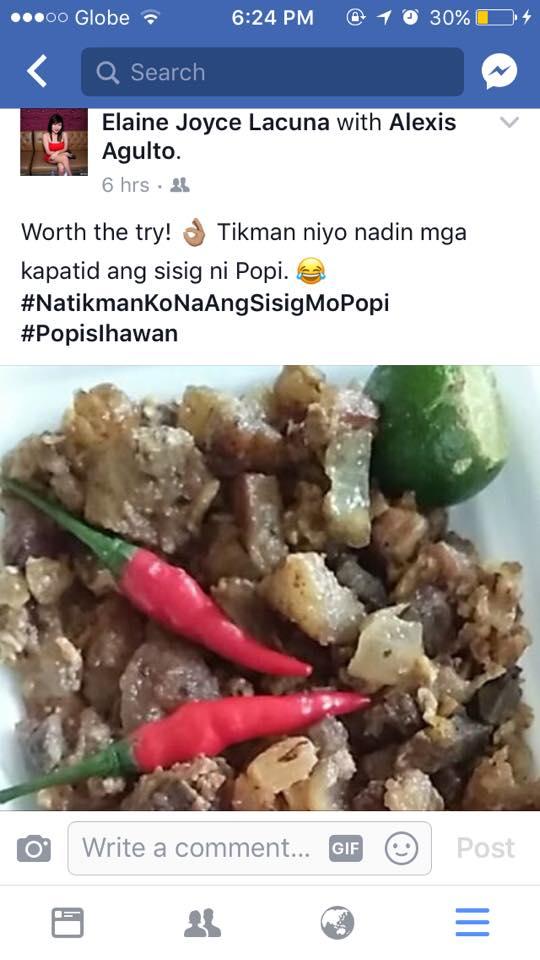 Menu at Popi's ihaw ihaw restaurant, Baliuag