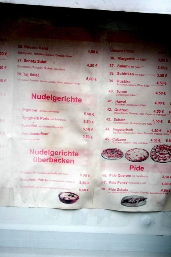 Speisekarte von TAT restaurant, Braunschweig, Köterei 1