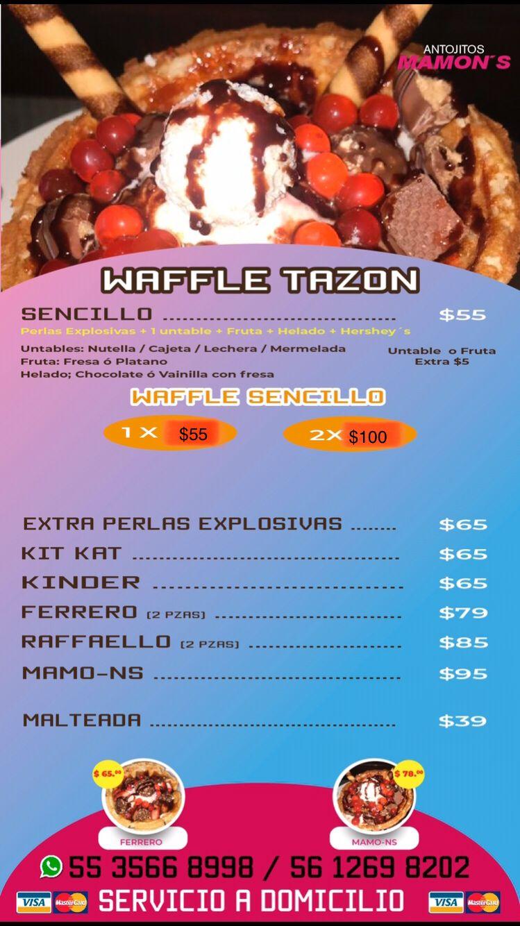 Carta del restaurante ANTOJITOS MAMON´S, Ciudad del México