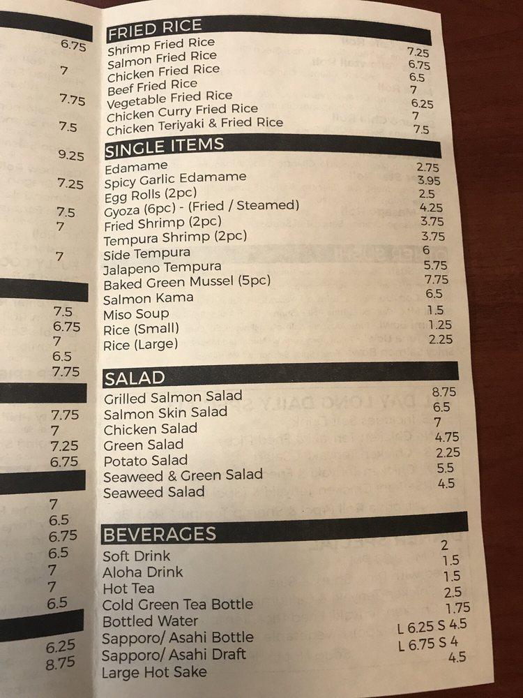Menu at Katsu Cafe, San Diego, Clairemont Mesa Blvd #B