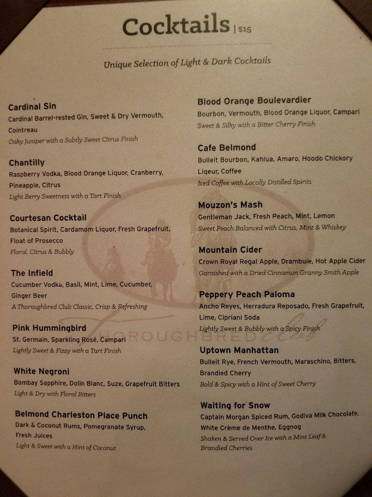 Menu at The Charleston Place pub & bar, Charleston