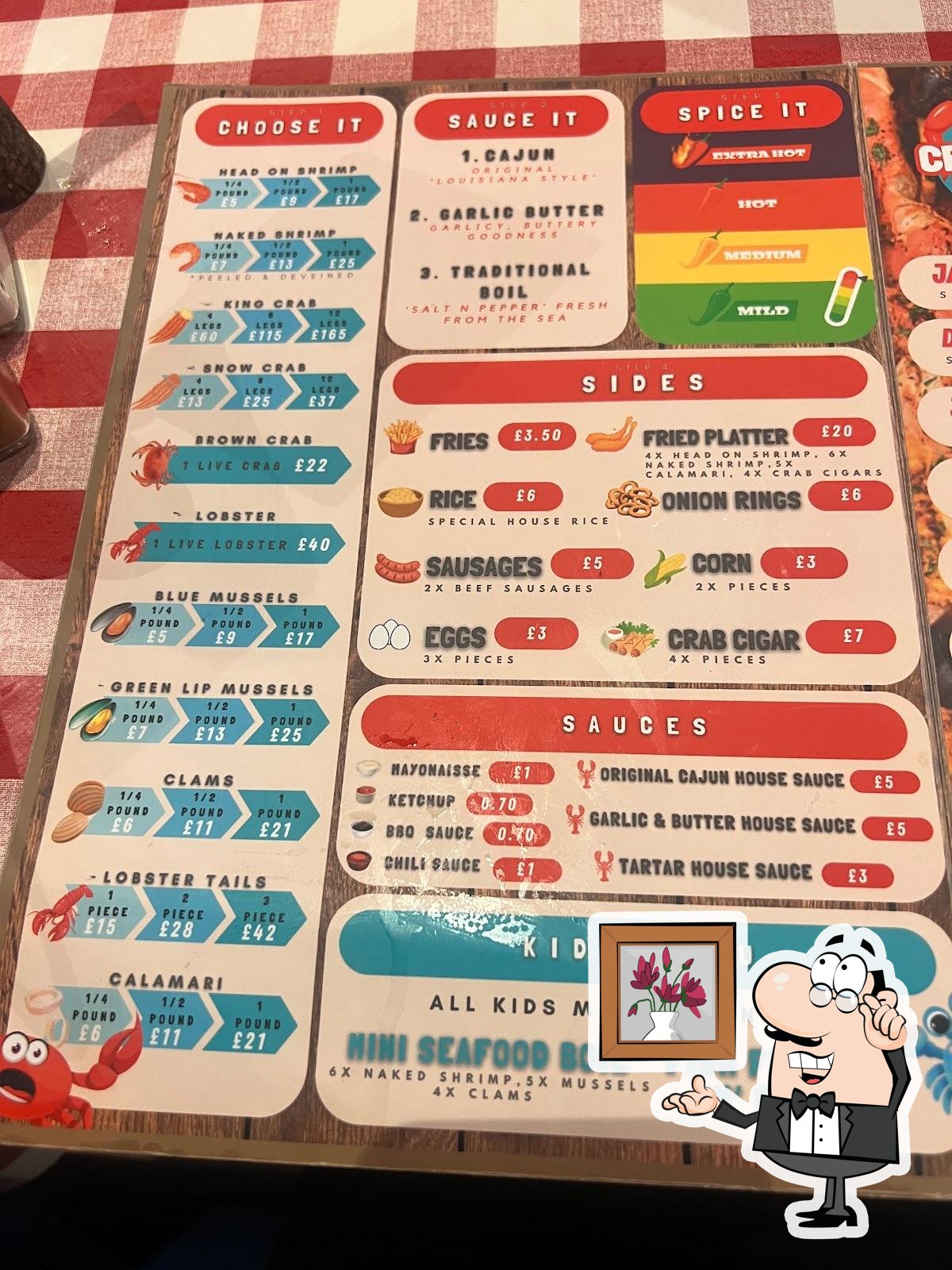 Crabbish Manchester, Salford - Restaurant menu, prices and reviews
