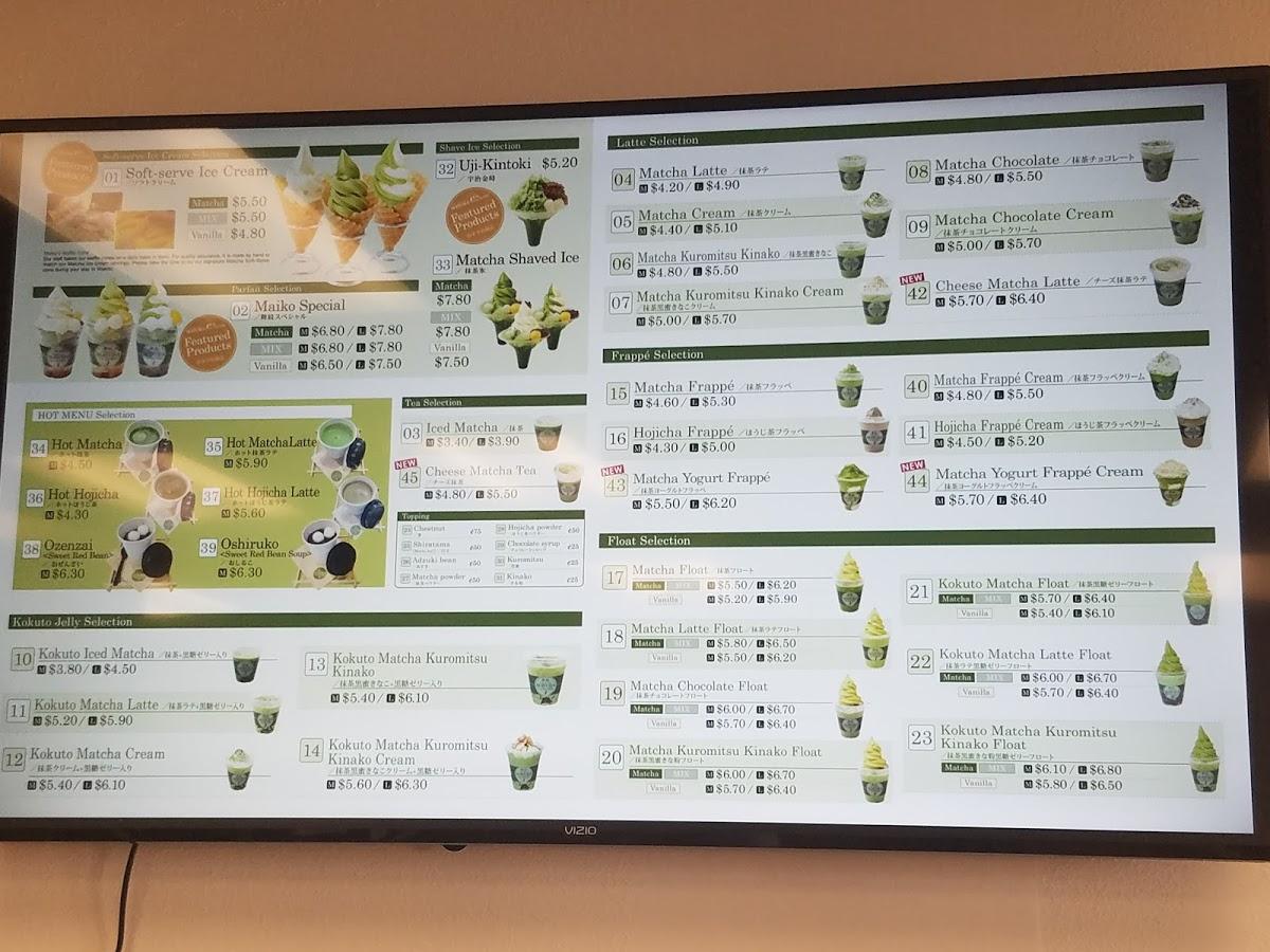 Menu at Premium Matcha Cafe Maiko, San Antonio, Blanco Rd Suite 112