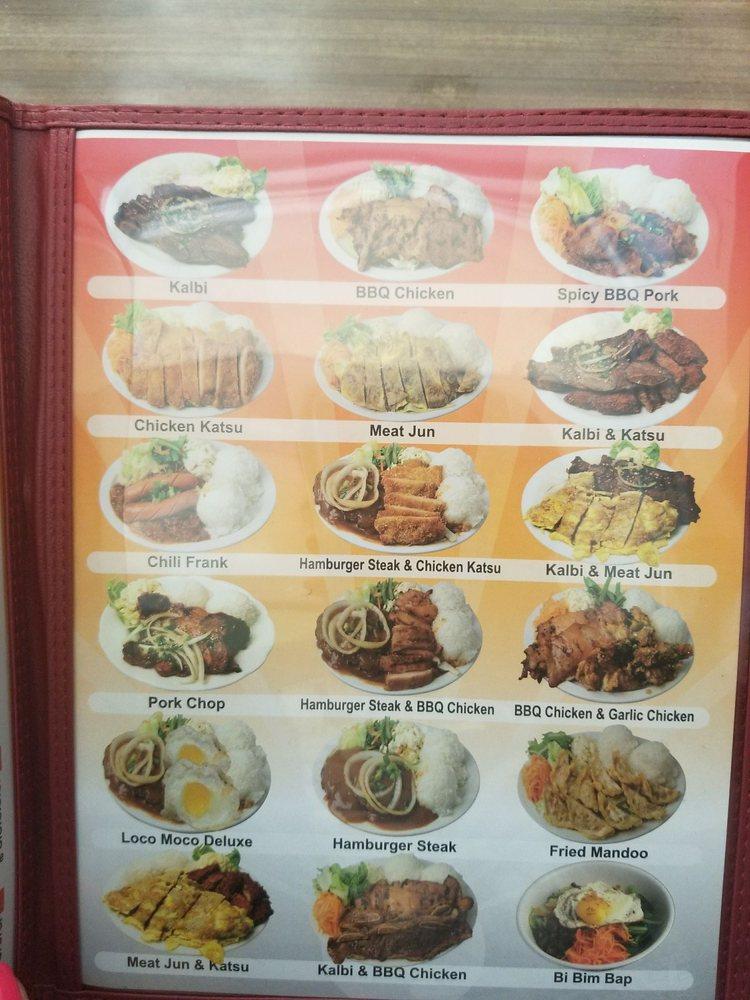 Menu at Waipahu cafe, Waipahu, 93-300 Farrington Hwy