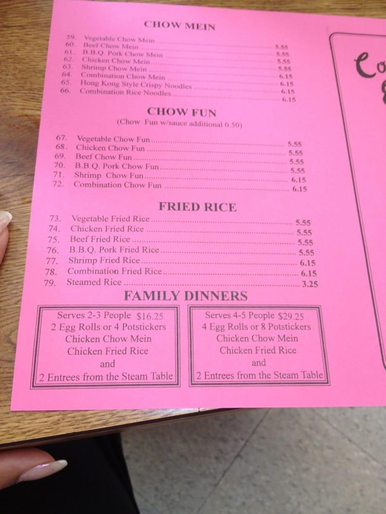 Menu at Combo Express restaurant, Vallejo