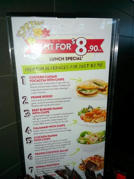 Menu at Fasta Pasta Gilles Plains restaurant, Gilles Plains