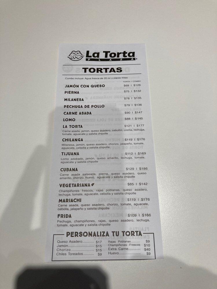 Carta del restaurante La Torta Plaza - Carrousel, Tijuana, Blvd. Díaz ...
