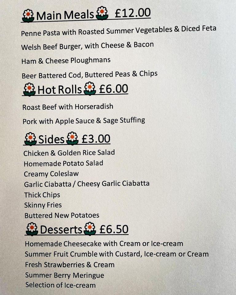 Menu at The Castle Inn Usk pub & bar, Usk