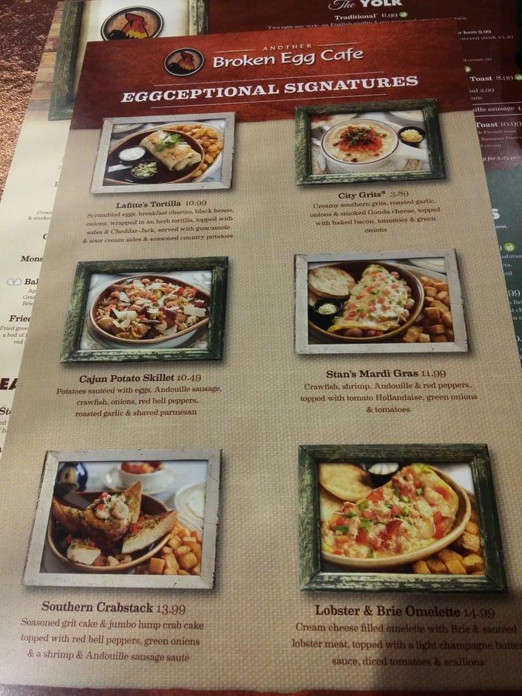 Menu at Another Broken Egg Cafe, Nashville, 208 Commerce St