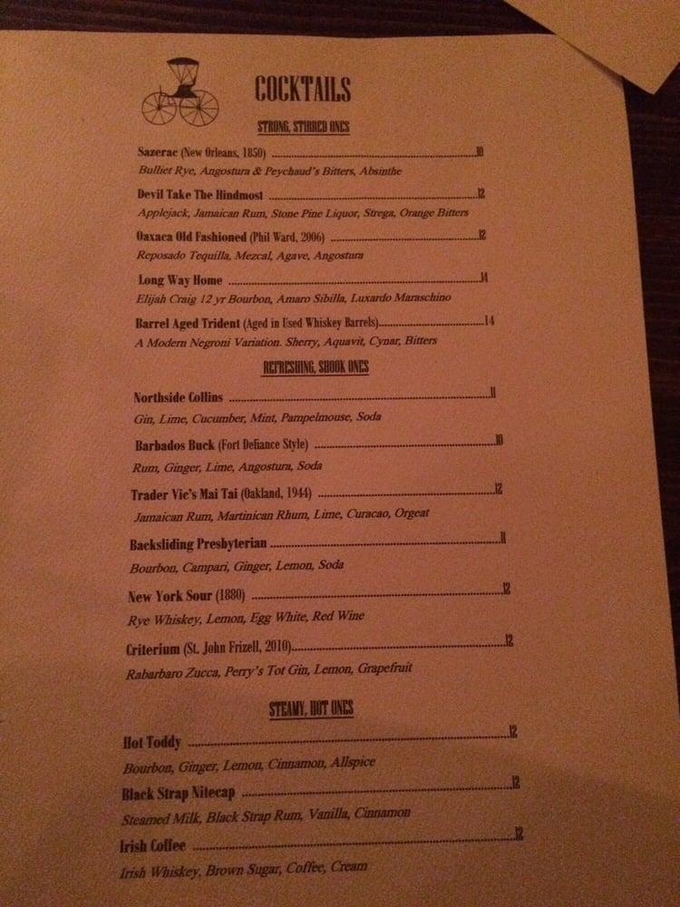 Menu at Brix & Rye pub & bar, Greenport
