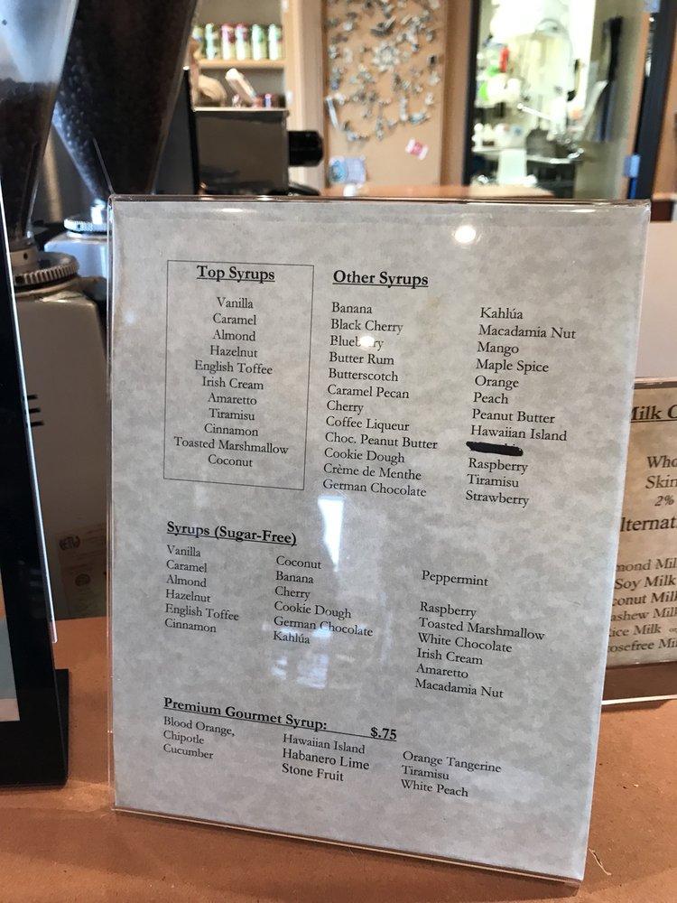 Menu at Milano Coffee cafe, Greenwood Village