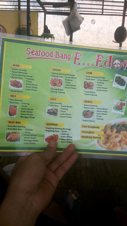 Menu at Seafood Bang Edot restaurant, Barabai Utara