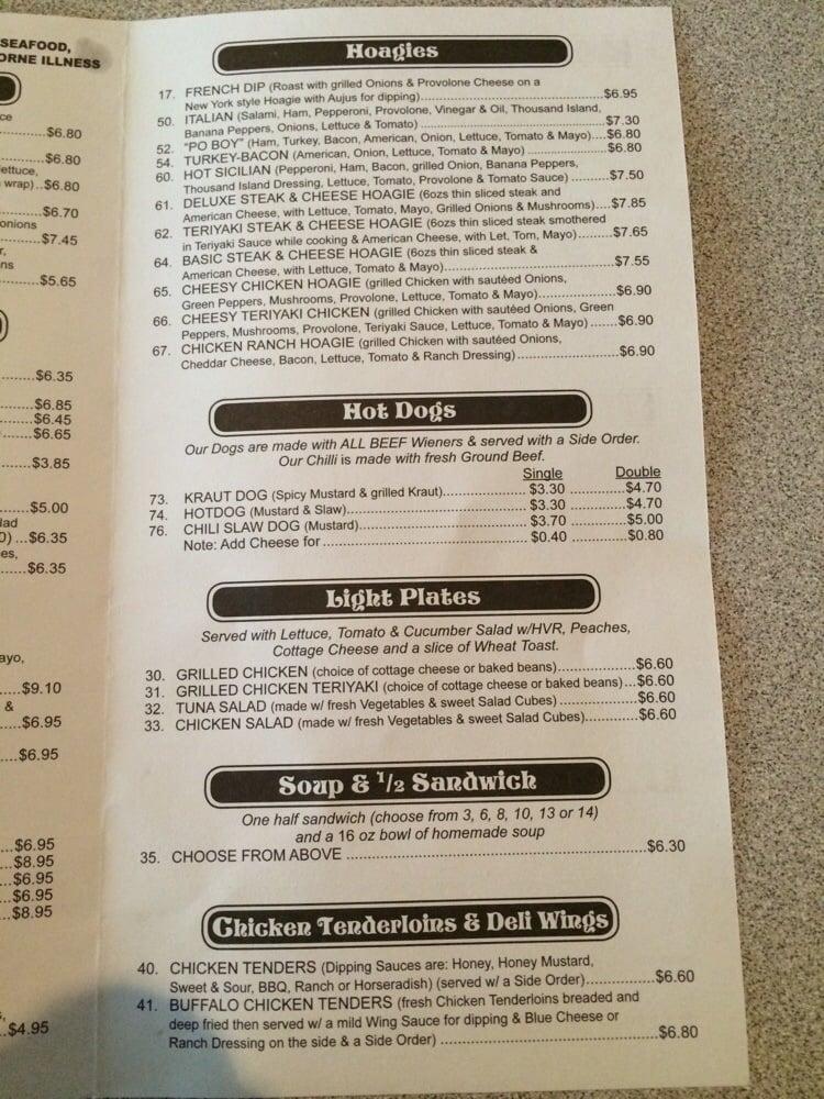 Menu at TJ's Deli & Grill restaurant, Winston-Salem, 5017 Country Club Rd